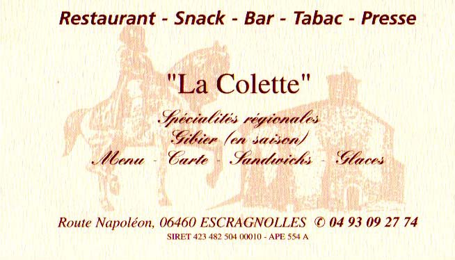 Bar Restaurant La Colette - Escragnolles
